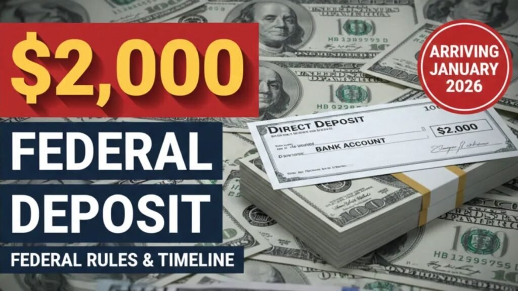 Federal $2,000 Deposit Arriving January 2026: Complete Guide for ...